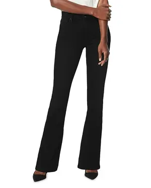 Joe's Jeans The Provocateur Petite Mid Rise Bootcut Stretch Jeans - Black