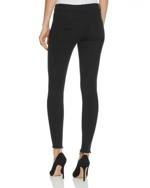 Hue Ripped Knee Denim Leggings - Black