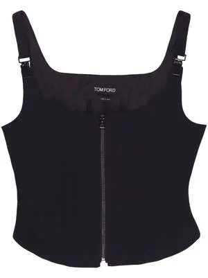 TOM FORD Zip-up Corset Tank Top