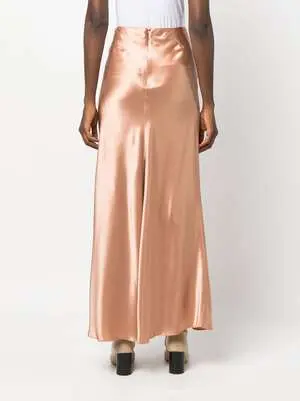 FORTE_FORTE High-waisted Straight Skirt - Orange