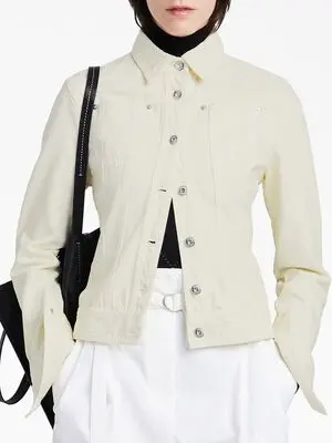 Proenza Schouler White Label Buttoned Panelled Denim Jacket