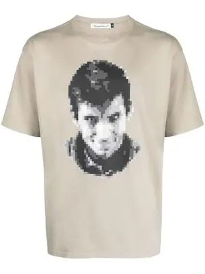 Undercover Pixelated-print Cotton T-shirt