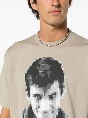 Undercover Pixelated-print Cotton T-shirt