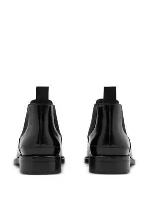 Burberry Square-toe Leather Chelsea Boots