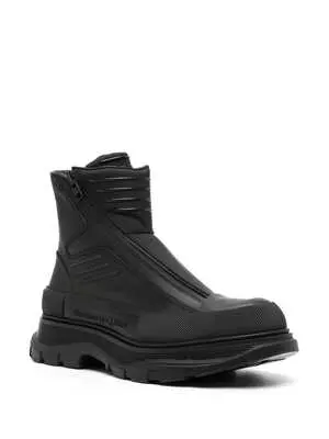 Alexander McQueen 45mm Tread Slick Leather Boots
