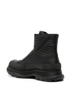 Alexander McQueen 45mm Tread Slick Leather Boots