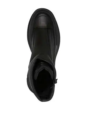 Alexander McQueen 45mm Tread Slick Leather Boots
