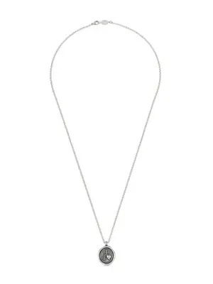 DOWER & HALL Hope Medallion Sterling Necklace