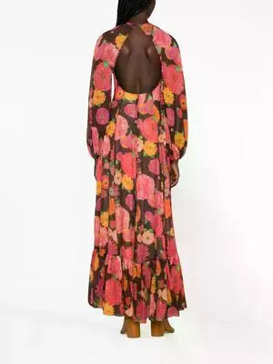 La DoubleJ Eve Floral-print Chiffon Maxi Dress