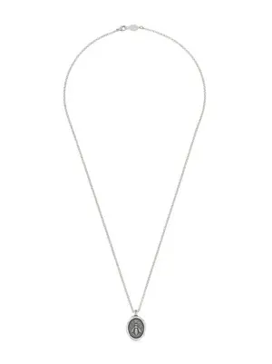 DOWER & HALL Sterling Wasp Medallion Pendant Necklace - Silver