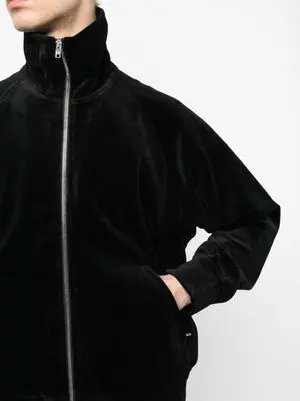 MASTERMIND WORLD Zip-up Velour Sweatshirt