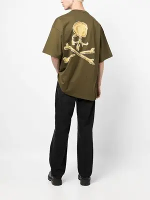 MASTERMIND WORLD Skull-print Cotton T-shirt - Green