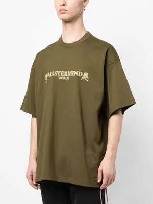 MASTERMIND WORLD Skull-print Cotton T-shirt - Green