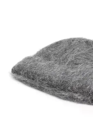 Séfr Alpaca Wool-blend Brushed Beanie - Grey