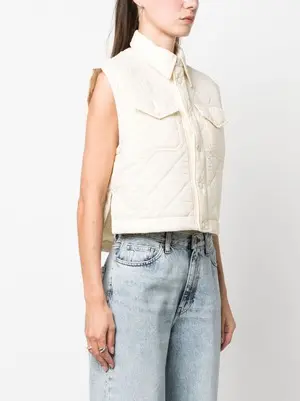 Polo Ralph Lauren Diamond-quilted Cropped Gilet