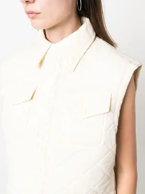 Polo Ralph Lauren Diamond-quilted Cropped Gilet