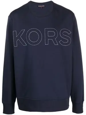 Michael Kors Logo-embossed Crew-neck Sweatshirt