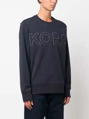 Michael Kors Logo-embossed Crew-neck Sweatshirt