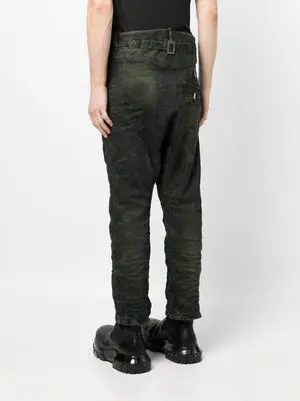 Boris Bidjan Saberi Asymmetric Drop-crotch Jeans