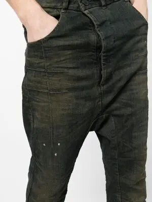 Boris Bidjan Saberi Asymmetric Drop-crotch Jeans