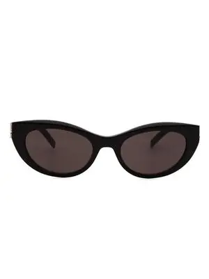 Saint Laurent Logo Cat-eye Sunglasses - Black