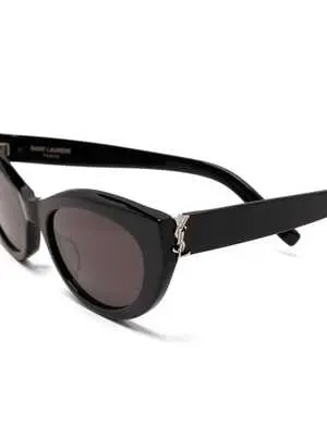Saint Laurent Logo Cat-eye Sunglasses