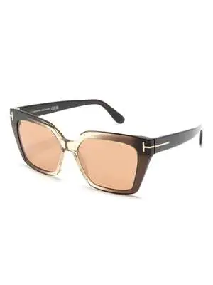 TOM FORD Winona Cat-eye Frame Sunglasses - Brown