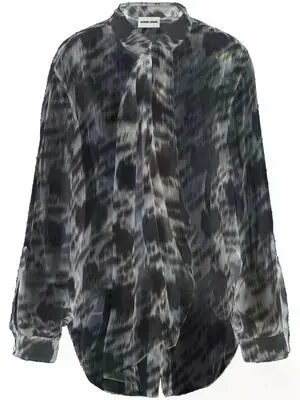 Giorgio Armani Abstract-print Silk Shirt