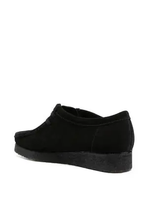 Clarks Wallabee Suede Shoes - Black