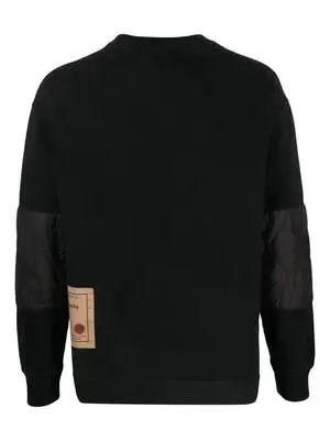 TEN C Logo-patch Cotton Sweatshirt