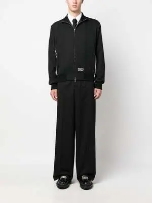 Dsquared2 Stripe-trim Bomber Jacket - Black