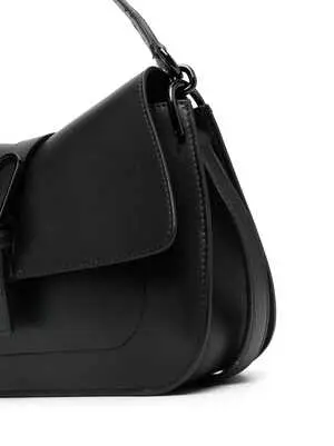 Furla Flow Leather Shoulder Bag - Black