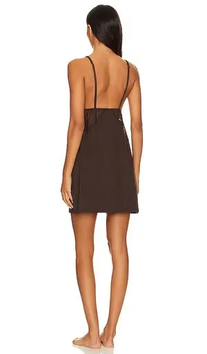 Eberjey Rosalia Chemise In Chocolate