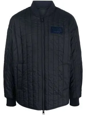 Armani Exchange Logo-patch Quilted Bomber Jacket