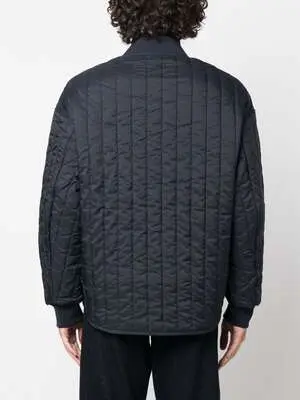 Armani Exchange Logo-patch Quilted Bomber Jacket