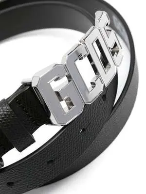 Gcds Logo-buckle Leather Belt
