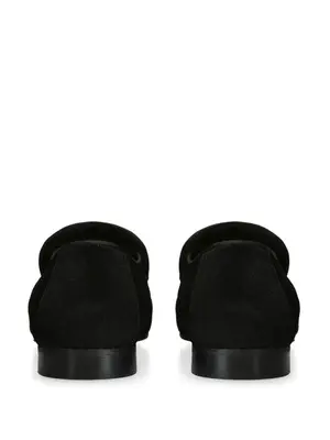 Kurt Geiger Eagle Head Velvet Loafers