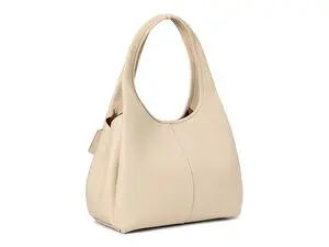 COACH Polished Pebble Leather Lana Shoulder Bag - Bone