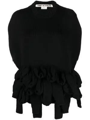 Comme Des Garçons Layered-detail Crew-neck Jumper