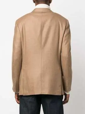 Caruso Single-breasted Wool-cashmere Blazer - Brown