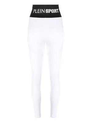 PLEIN SPORT Elasticated Logo-waistband Leggings