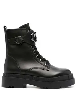 Liu Jo Love 40mm Logo-plaque Ankle Boots - Black
