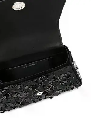 SELF-PORTRAIT Mini Sequin-embellished Bow Bag