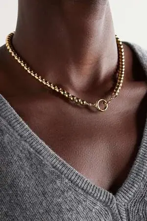 LAURA LOMBARDI Net Sustain Maremma Recycled Gold-plated Necklace