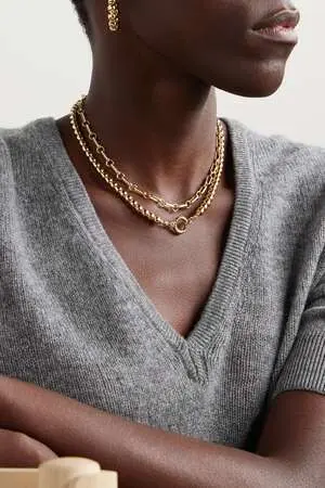 LAURA LOMBARDI Net Sustain Maremma Recycled Gold-plated Necklace