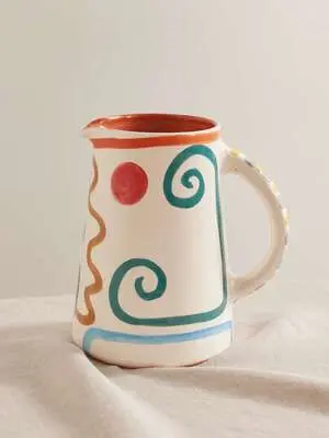 LRNCE Daliaa 1 Painted Terracotta Jug