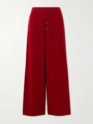 Guest In Residence Everywhere Cashmere Track Pants - Red