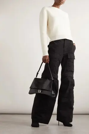 Balenciaga Appliquéd Wool Sweater - White