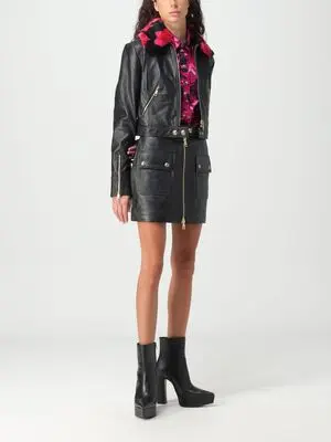 Versace Leather Mini Skirt