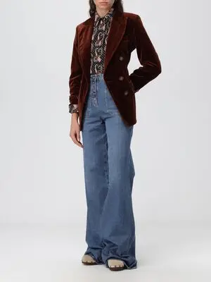 Etro Double-breasted Velvet Blazer